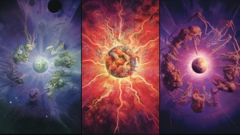 Radiation-induced Mutations. Illustrations Showcase the Impact of ...