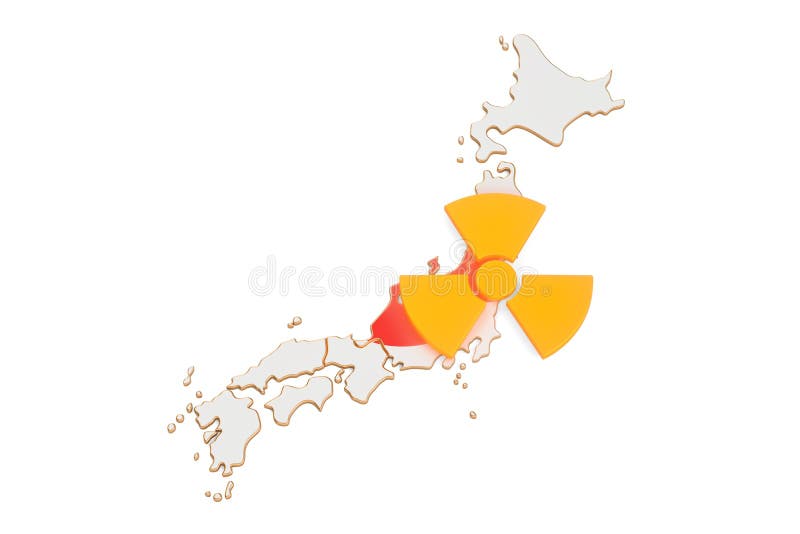 Radiation Sign Map Japan Stock Illustrations – 20 Radiation Sign Map ...