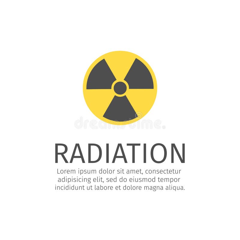 No Radiation Line Icon, Safety Engineering Concept, Prohibition of ...