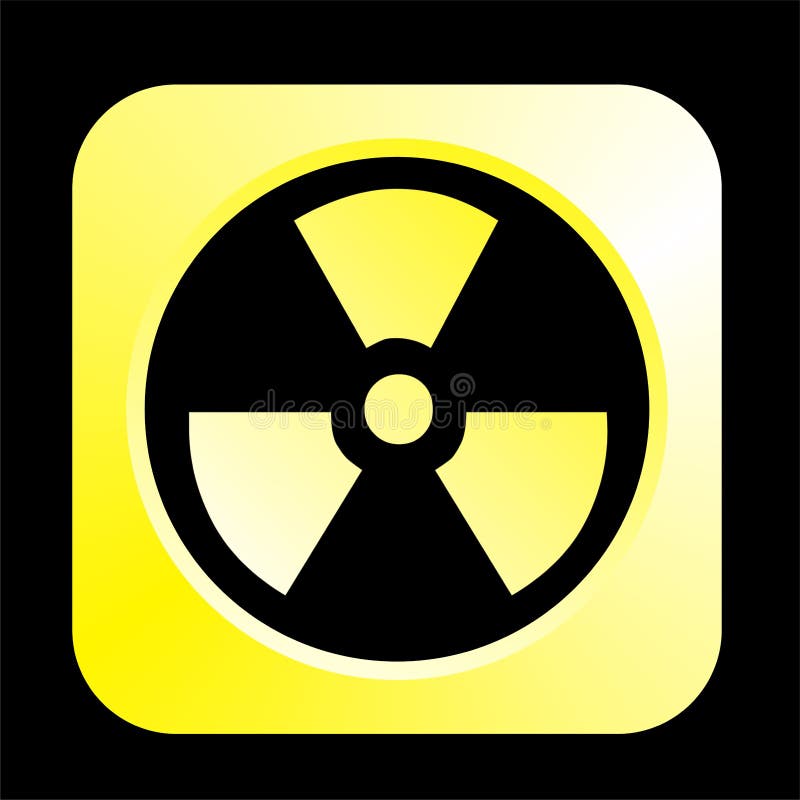 Radiation logo stock illustration. Illustration of frame - 4893751