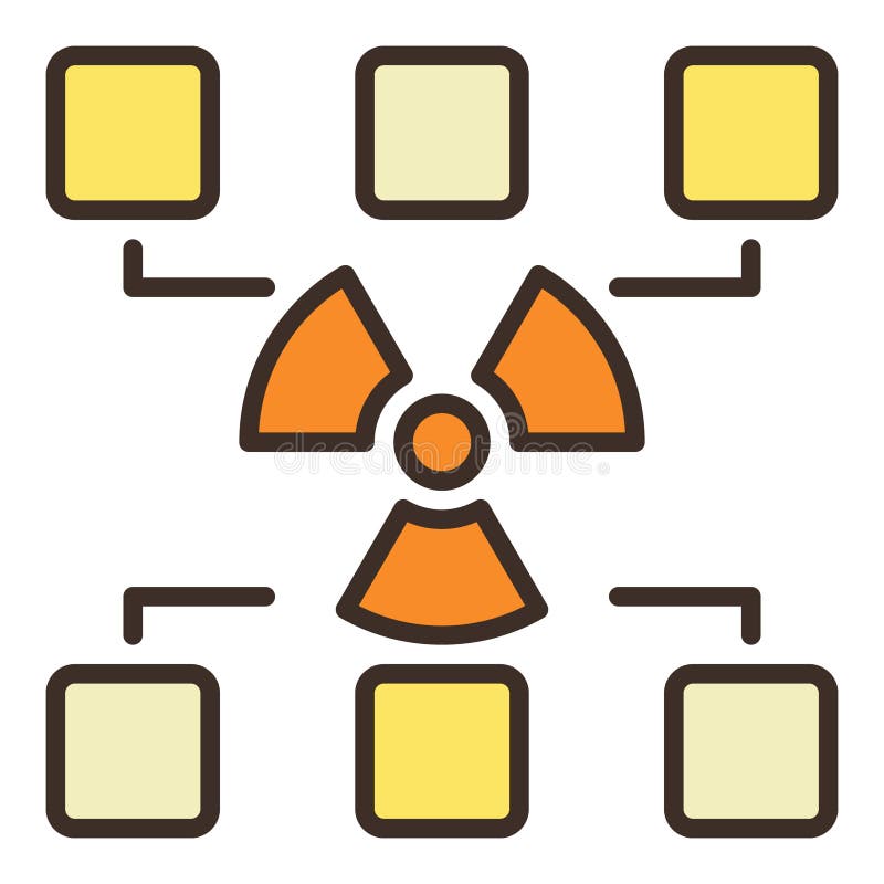 Radiation and Nuclear Energy Vector Colored Icon or Design Element ...