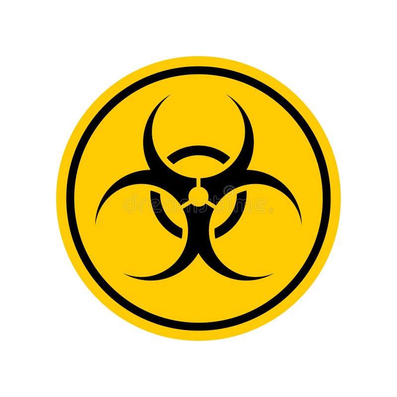 Radiation - Nuclear Warning Sign Icon Vector Design Template in White ...