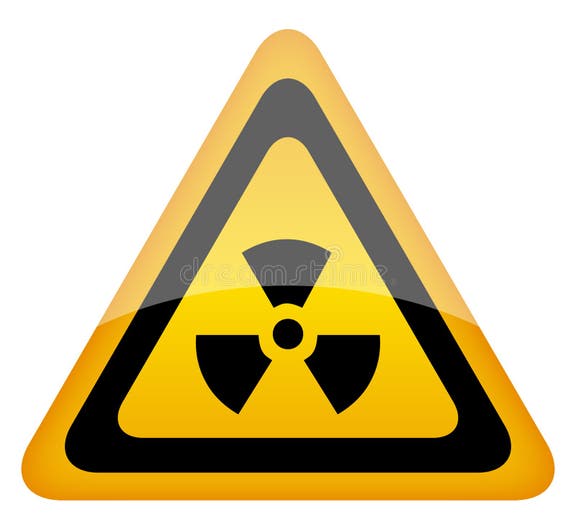 Yellow Triangle Icon Radiation Sign Stock Illustrations, Vectors ...