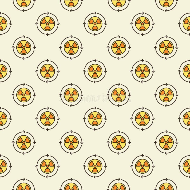 Radiation Sign with Arrows Vector Nuclear Renewable Energy Colored ...