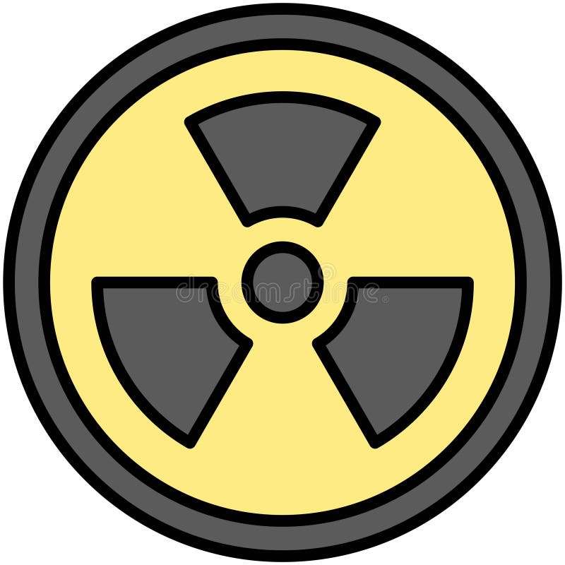 Radiation Sign Icon, Prohibition Sign Vector Illustration Stock Vector ...