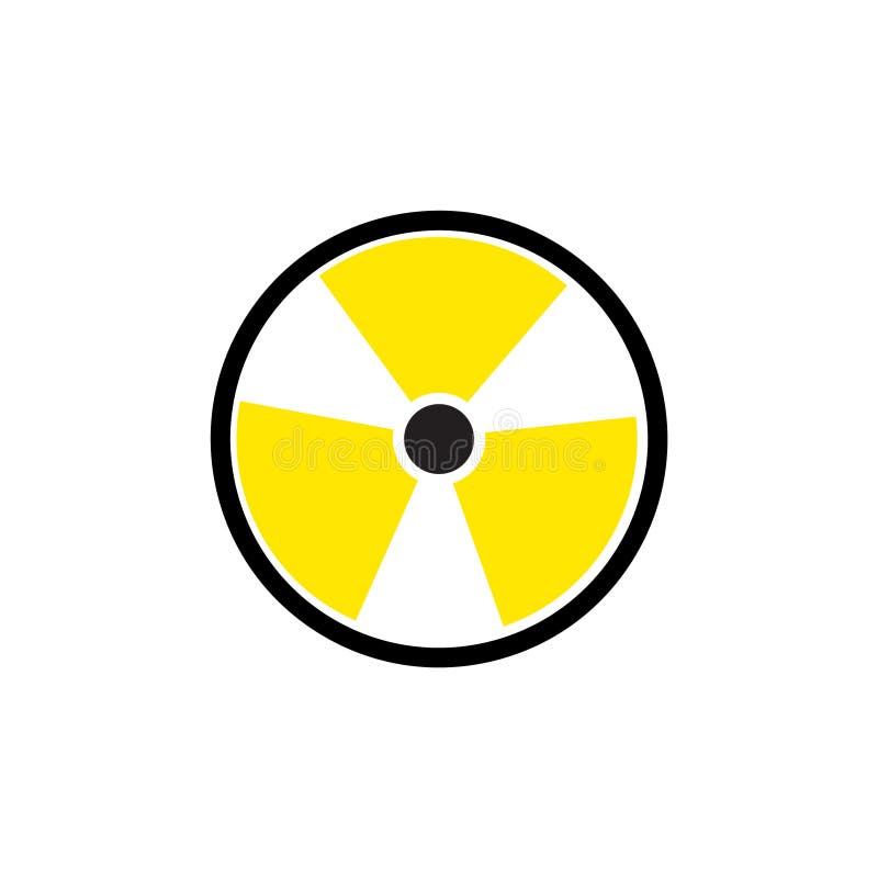 Radiation Sign Icon Vector Logo Template Stock Vector - Illustration of ...