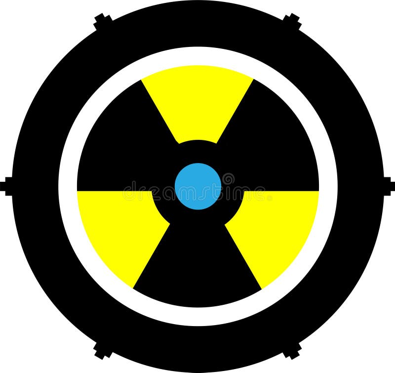 Radiation Sign. Nuclear Threat Stock Illustration - Illustration of ...