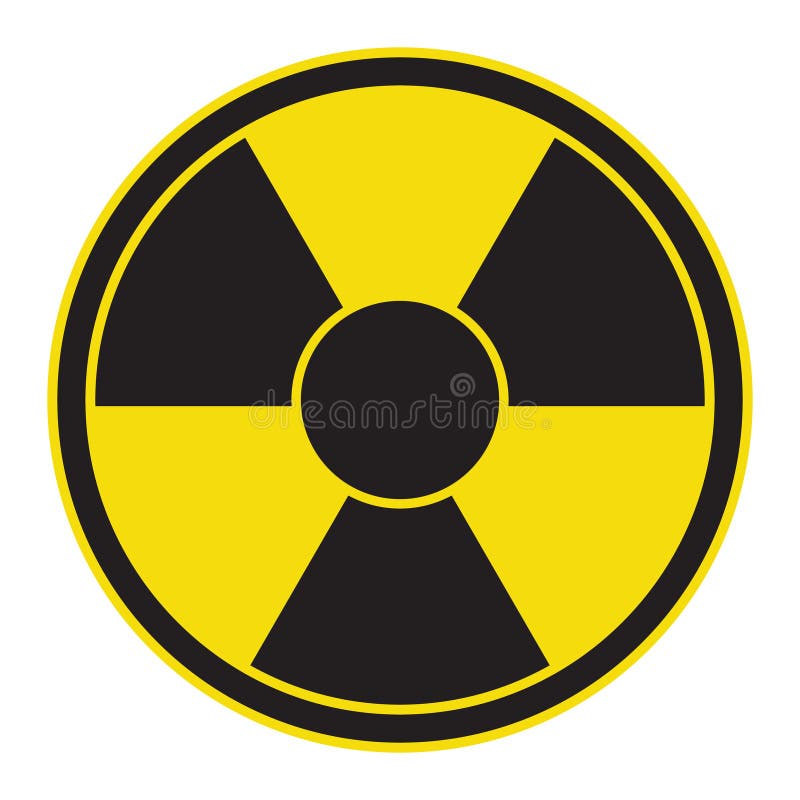 Radiation Sign. Radioactivity Alert Symbol. Stock Vector - Illustration ...