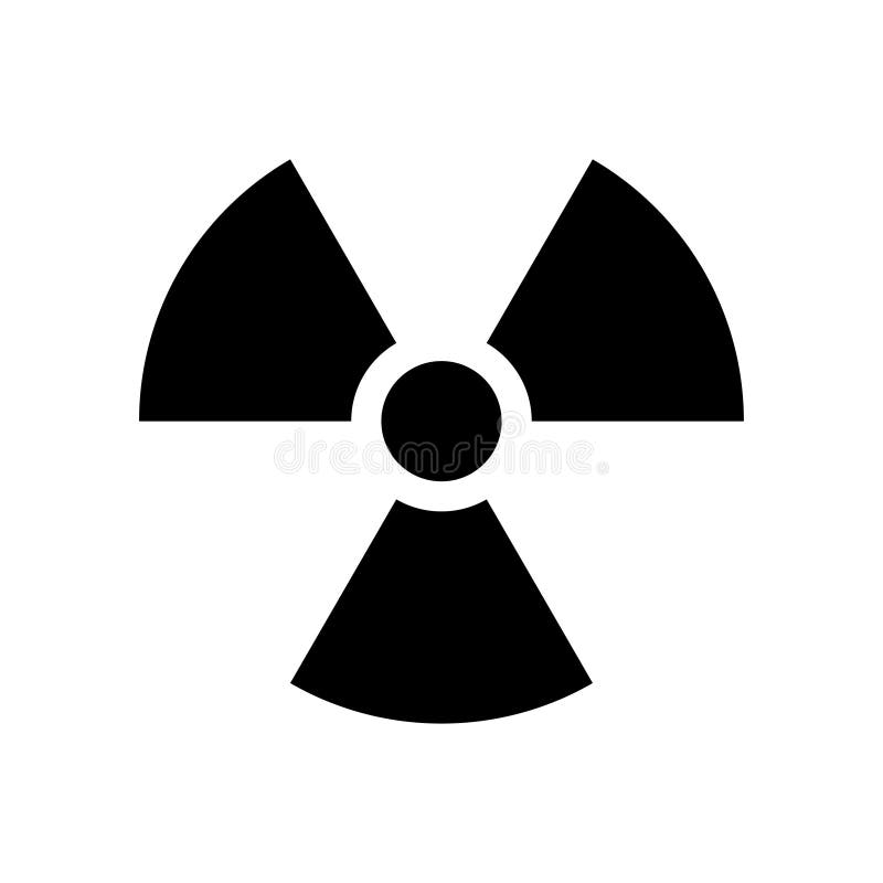 Radiation Symbol Vecor Icon Isolated on White Background Stock ... Radiation Symbol Vecor Icon Isolated on White Background Stock ...