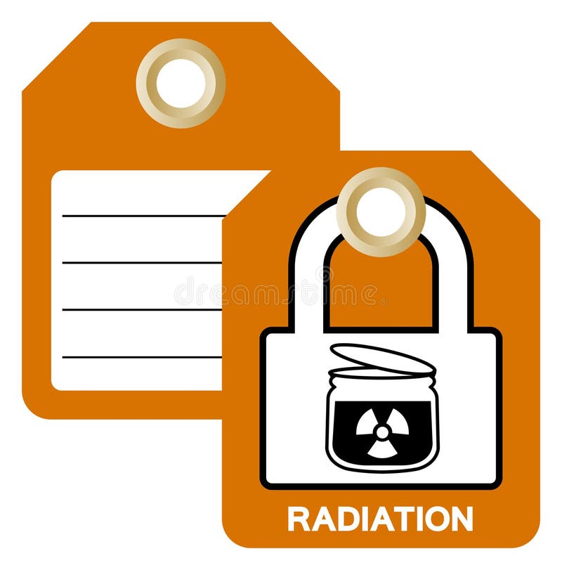 Radiation Tag Label Symbol Sign, Vector Illustration, Isolate on White ...