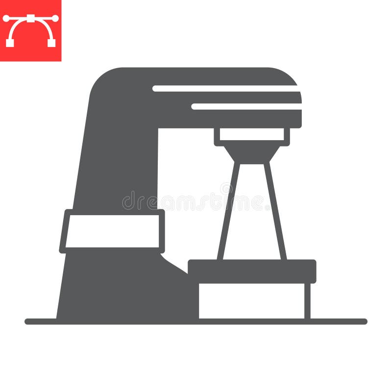 Radiation Therapy Glyph Icon Stock Vector - Illustration of examination ...
