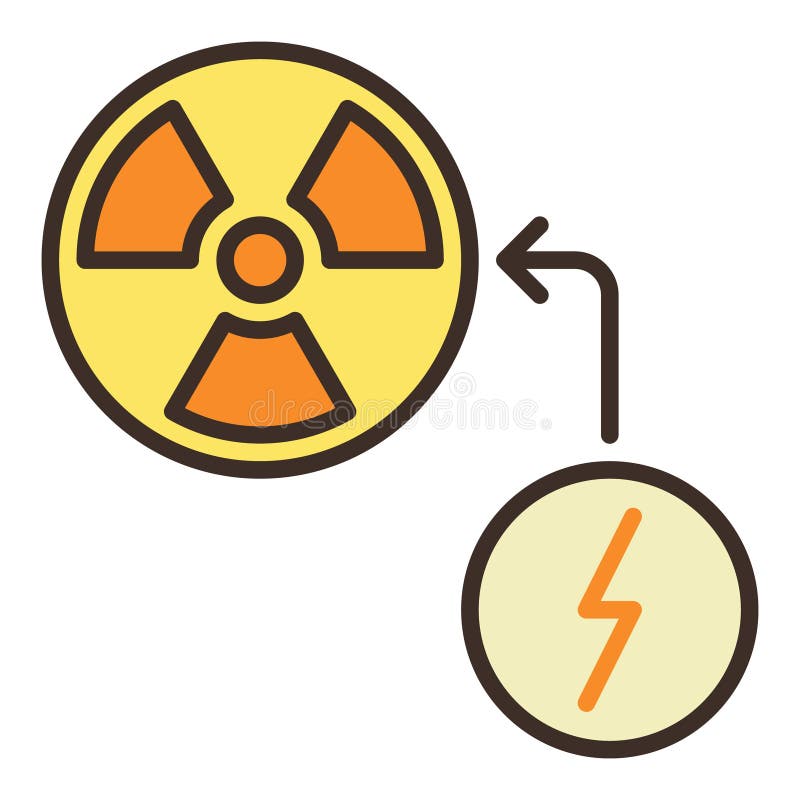 Radiation Vector Nuclear Energy Colored Icon or Logo Element Stock ...
