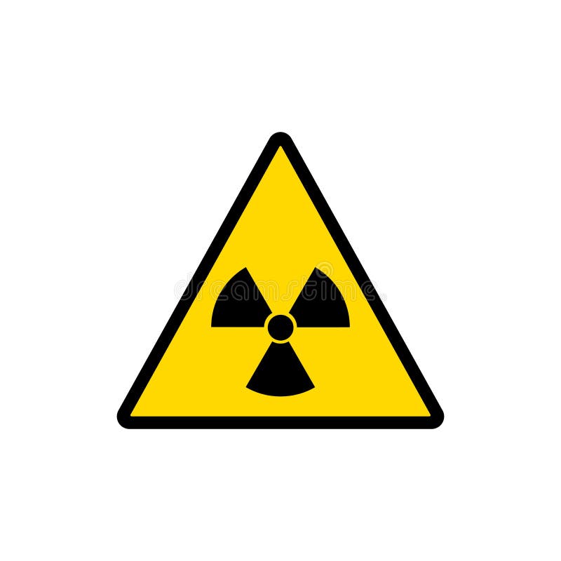Radiation Warning Symbol Icon. Vector Illustration, Flat Design Stock ... Radiation Warning Symbol Icon. Vector Illustration, Flat Design Stock ...