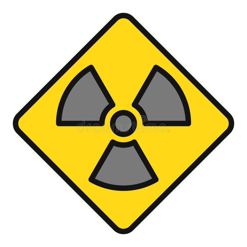 Radiation Warning Vector Colored Icon or Logo Element Stock Vector ...
