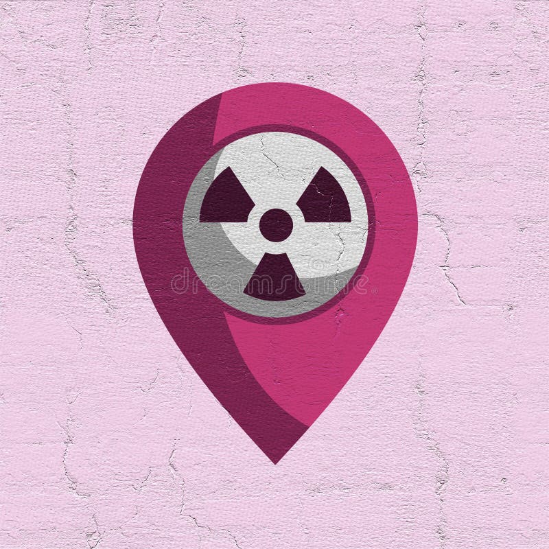 Radiation zone icon stock illustration. Illustration of danger - 96483755