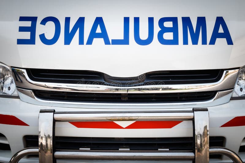 Radiator Bonnet of Ambulance ( Reverse Alphabet ) ( Vignette Style ...