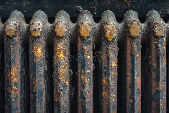 Radiator Close-up with Rust Stock Image - Image of worn, rusty: 375352095