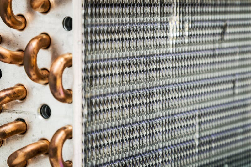 Radiator of the Cooling System of Climate Equipment Stock Photo - Image ...