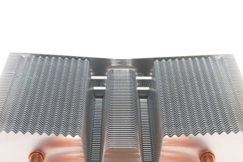 Radiator Cooling System for a Powerful Processor Stock Photo - Image of ...