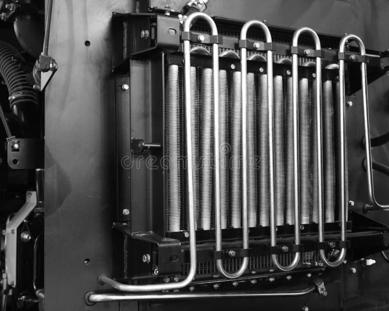 Radiator of the Diesel Engine Stock Photo - Image of farm, machine ...