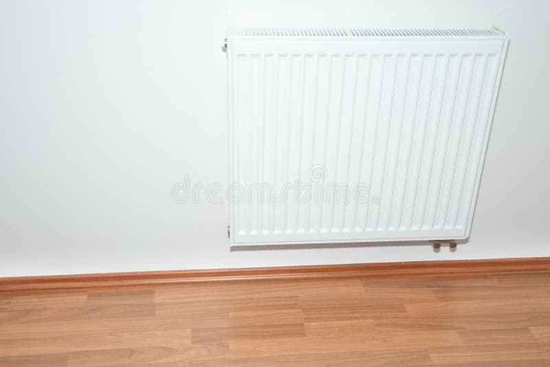Radiator Hanging on the Wall Stock Image - Image of elegance, interior ...