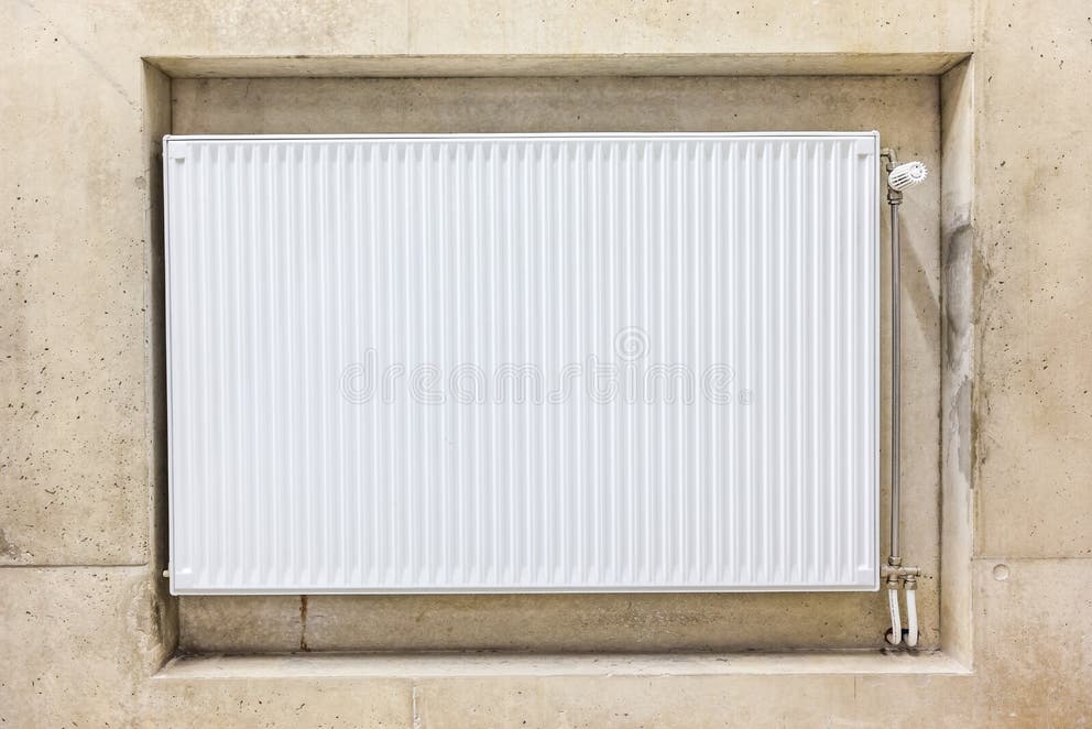 Radiator stock photo. Image of wall, house, tiles, interior - 49580786