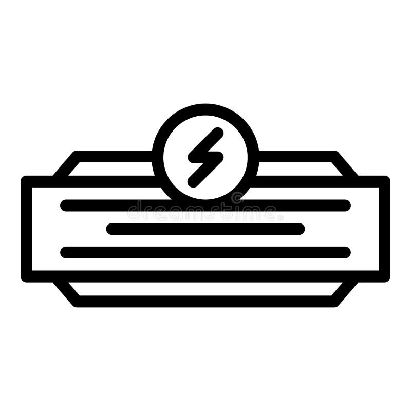 Radiator Heat Control Icon Outline Vector. Heater Convector Stock ...