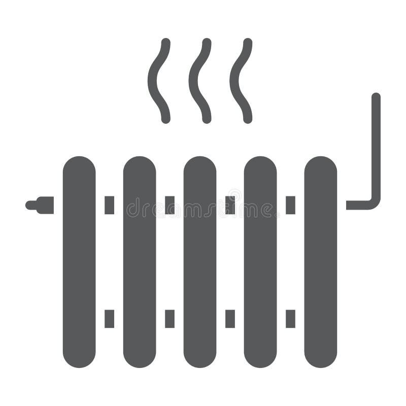 Car Radiator Line and Glyph Icon, Auto and Part, Cooling System Sign ...