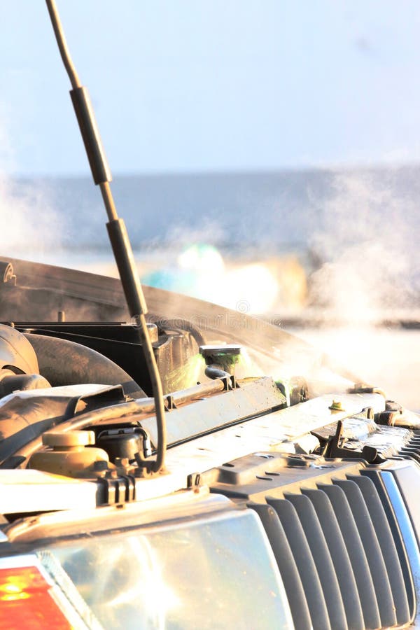 Radiator heating up. stock photo. Image of repair, motor - 91564542