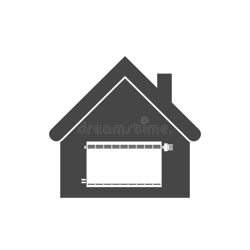 Radiator in House Icon - Vector Illustration Stock Vector ...