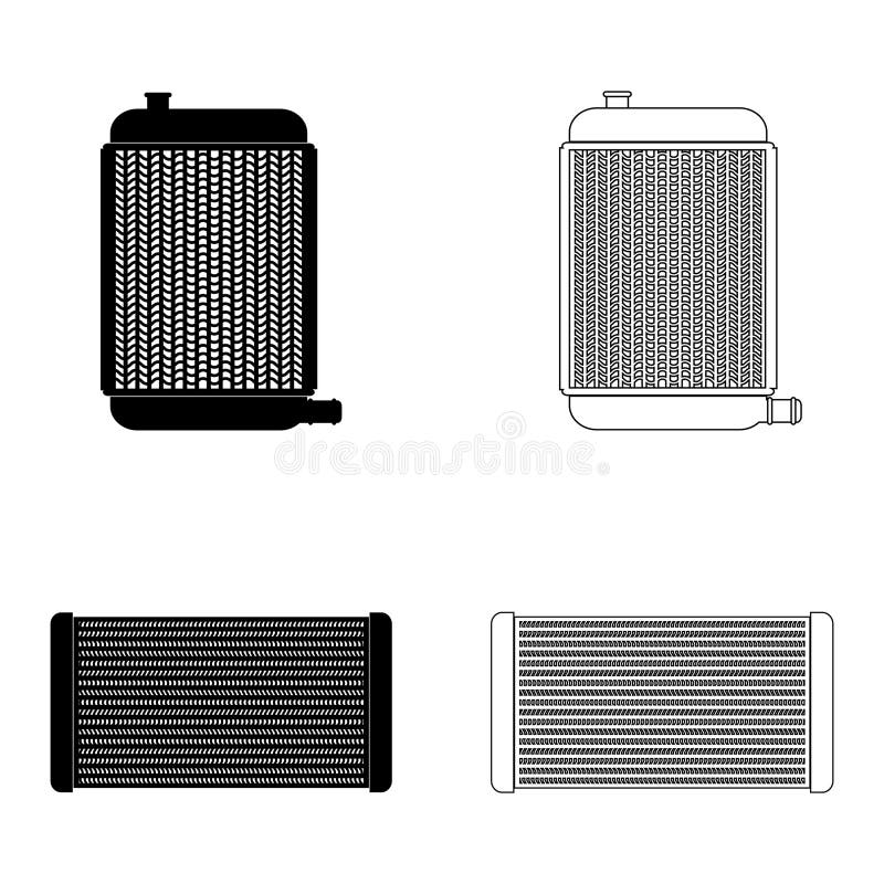 Radiator icon stock vector. Illustration of heat, home - 317315200