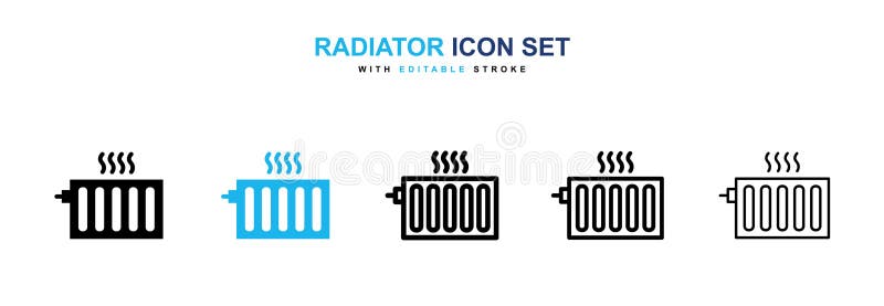 Radiator icon vector stock vector. Illustration of sign - 348442602