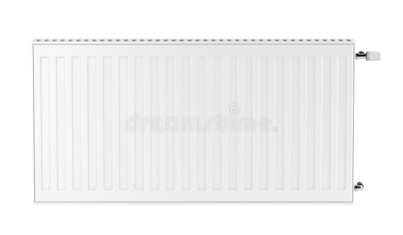 Oil Radiator Isolated on Horizontal Transparent Background. White ...