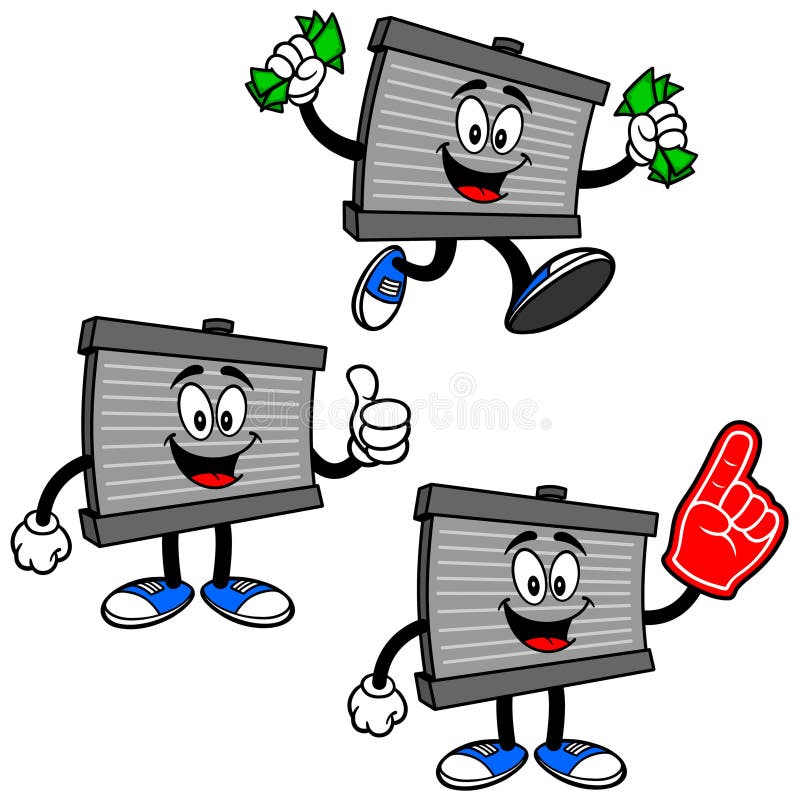 Radiator Mascots Stock Illustrations – 5 Radiator Mascots Stock ...