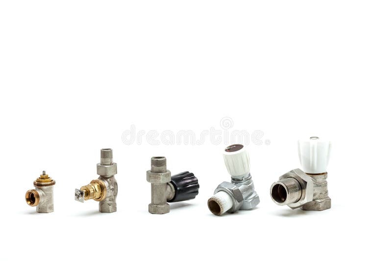 Radiator shut-off valves stock image. Image of heater - 156113677