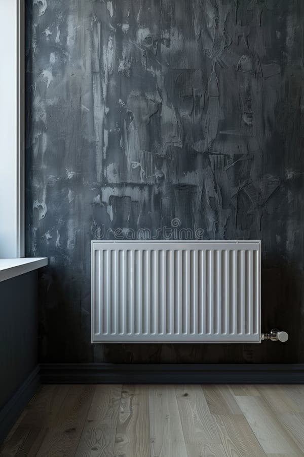 A Radiator Sitting in a Room Next To a Window, Useful for Interior ...