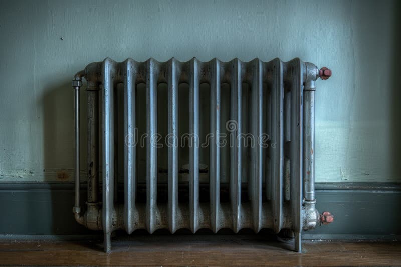 A Radiator Sitting on Top of a Wooden Floor, Simple and Functional ...