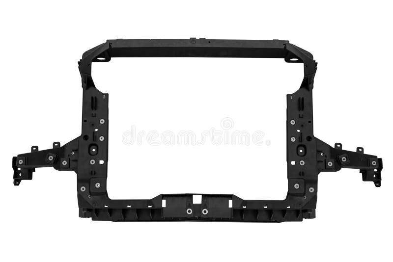 Radiator Support Panel on White Background Stock Photo - Image of ...