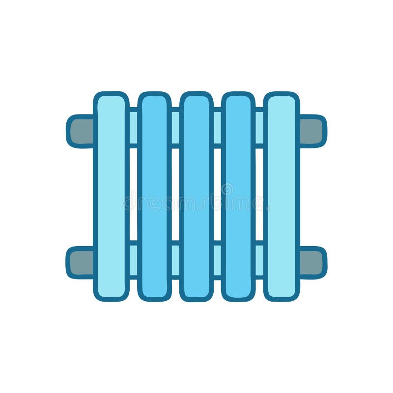 Radiator Symbol for Home Comfort Stock Illustration - Illustration of ...