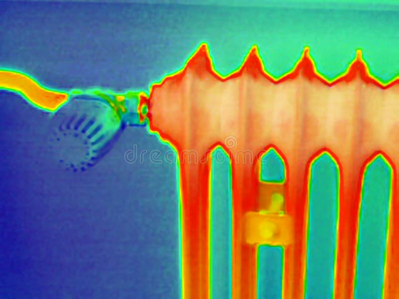 Radiator thermography stock image. Image of heat, radiator - 13070465