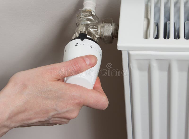 Radiator thermostat stock photo. Image of control, warm - 77792698