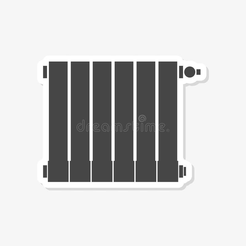 Radiator Vector Sticker - Illustration Stock Vector - Illustration of ...