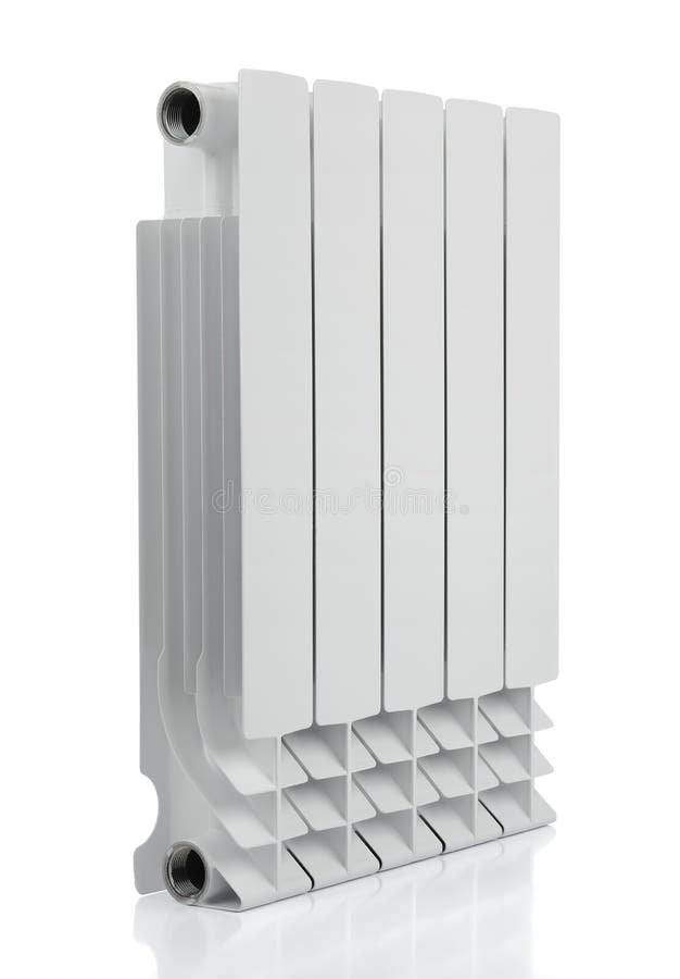 Radiator on White Background Stock Image - Image of reheat, control ...