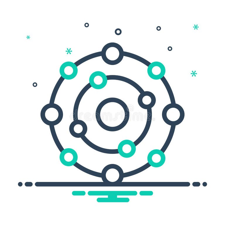 Mix Icon for Radical, Antioxidant and Free Stock Illustration ...