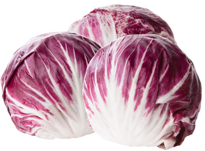 Radicchio De La Col Roja Aislado En Blanco Foto de archivo - Imagen de ...