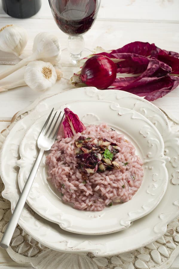 Radicchio risotto stock photo. Image of recipe, chinese - 14891440