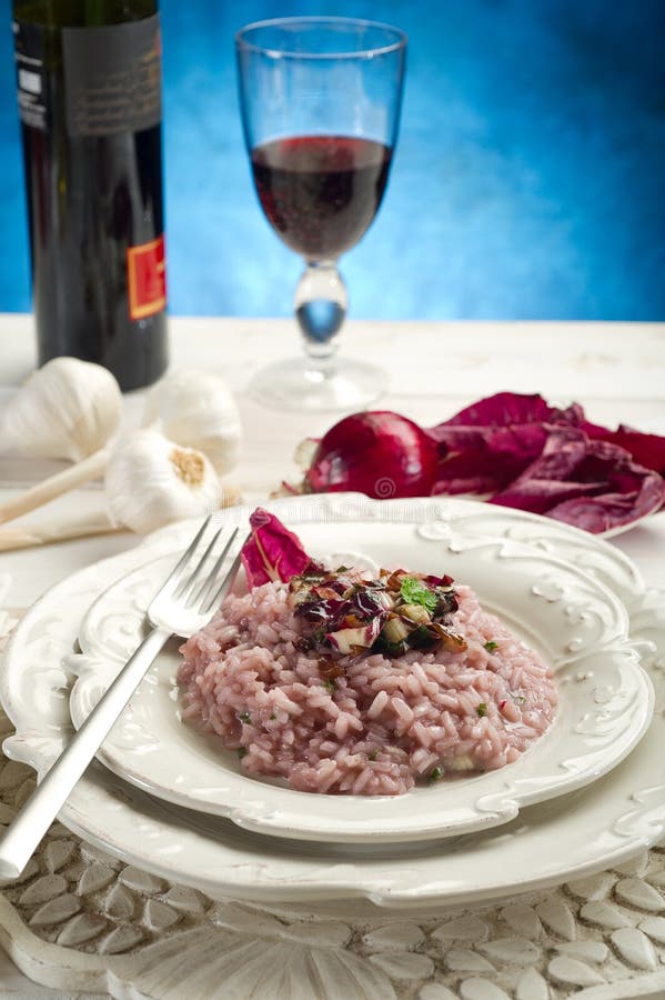 Radicchio risotto stock photo. Image of risotto, healthy - 14891588