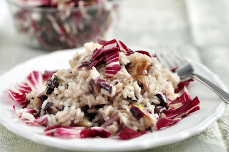 Radicchio risotto stock image. Image of chicory, european - 31435011