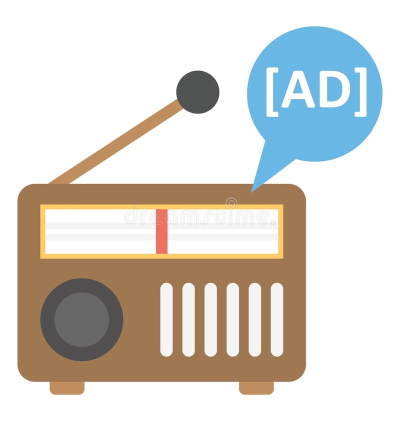 Radio Advert Isolated Vector Icon that Can Be Easily Modified or Edit ...