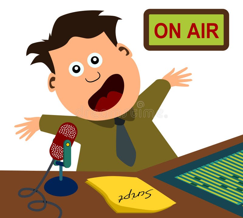 Animated Announcer Clipart